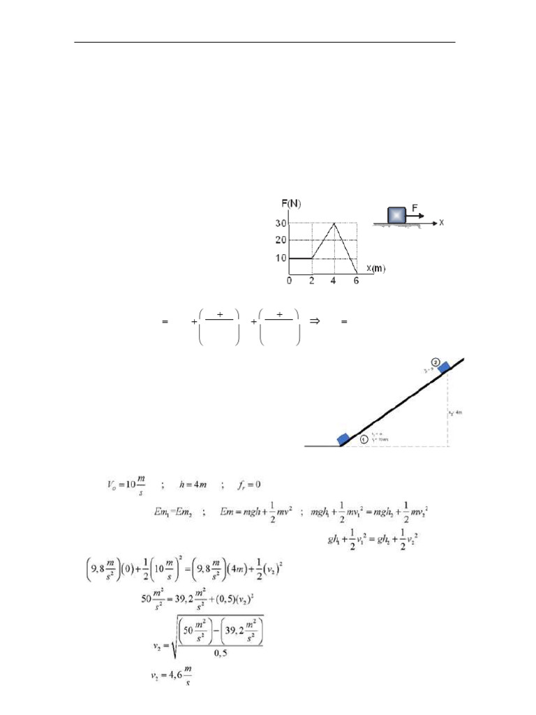 Solucionario TRABAJO Y ENERGIA FINAL | PDF