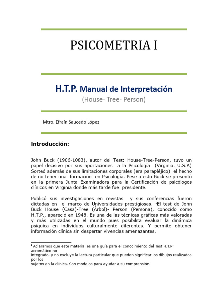 Manual HTP | PDF