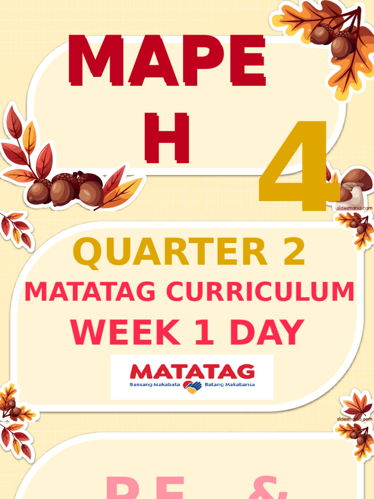 Mapeh 4 Matatag Week 1 q2 | PDF