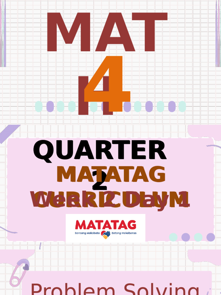 Math 4 Matatag q2 Week 2 PPT Lesson | PDF