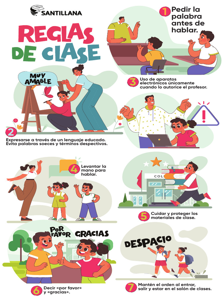 Reglas de Clase Santillana | PDF