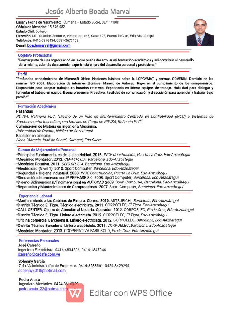 MI CV | PDF