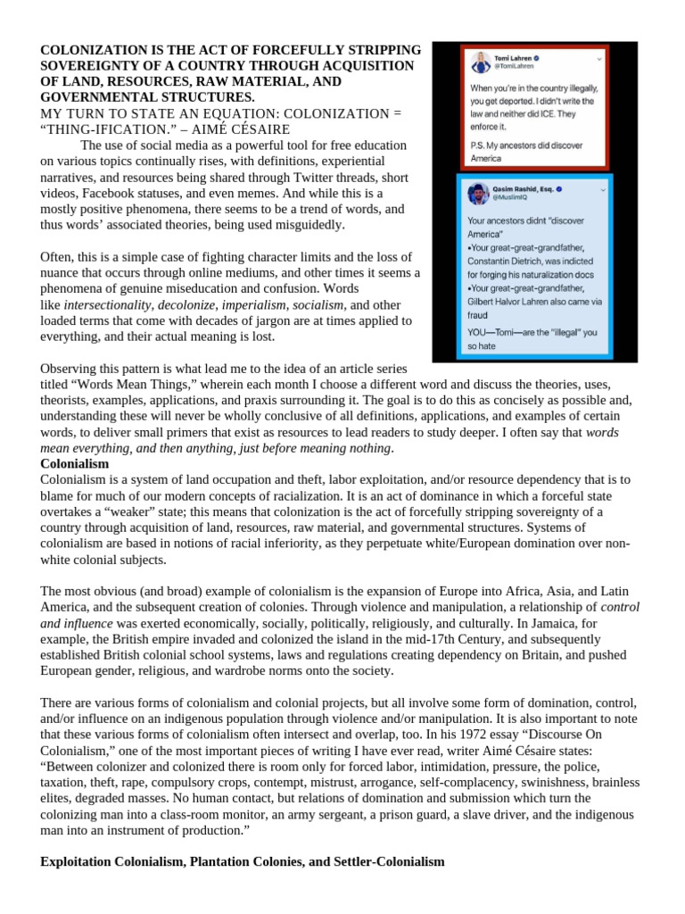 Different Neo Colonialism | PDF | Social Science