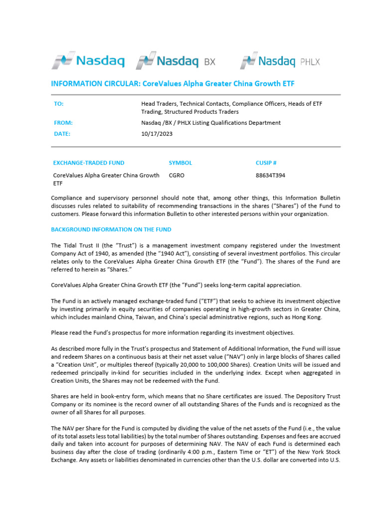 CGRO Circular | PDF