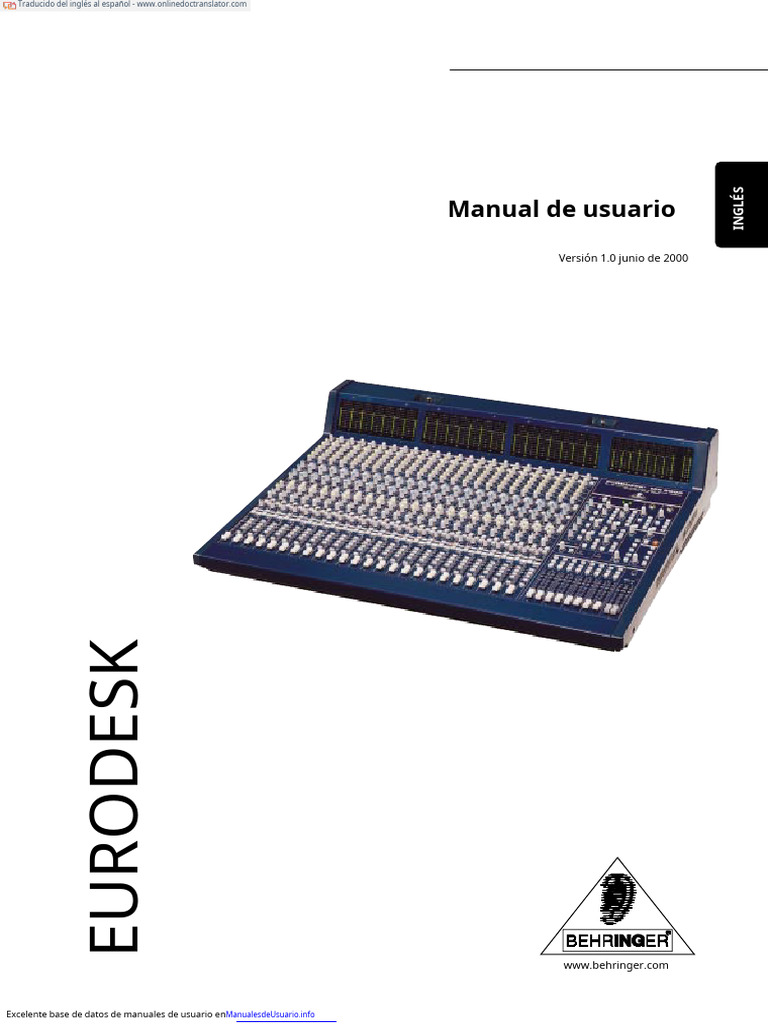 Eurodesk MX9000 | PDF