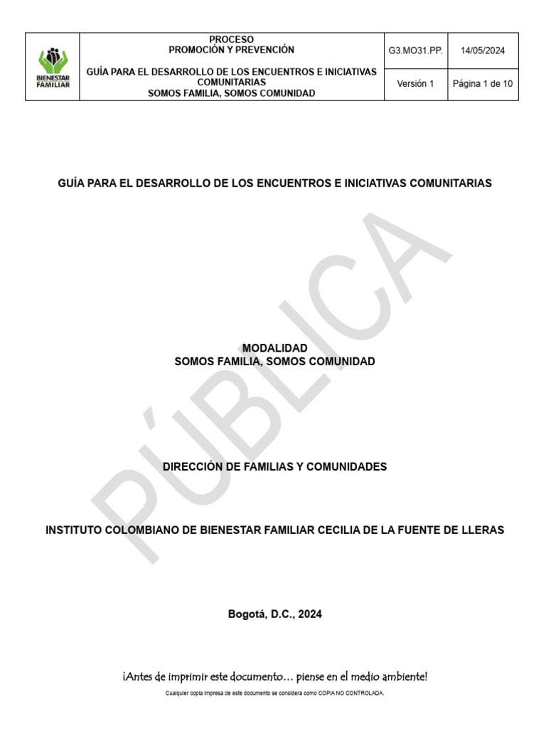 G3.mo31.pp Guia Encuentros - Iniciativas Comunitarias v1 | PDF