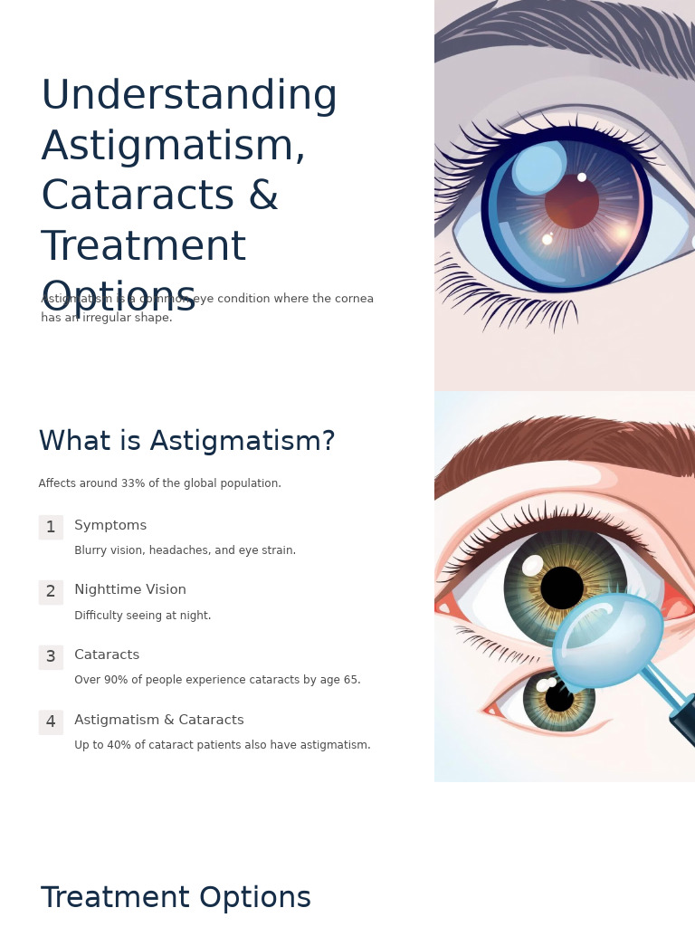 Understanding Astigmatism Cataracts and Treatment Options | PDF