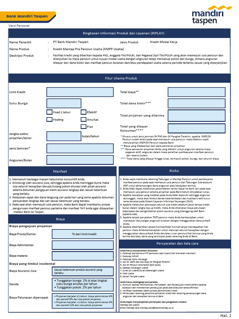 Riplay Personal KMPP Usaha | PDF
