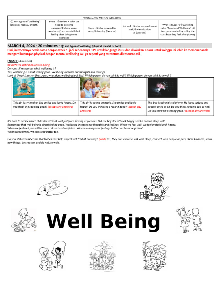 2physical&mental Well Being | PDF
