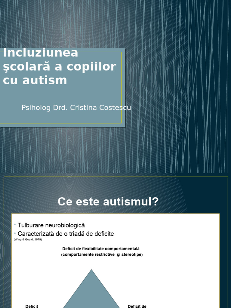 Incluziunea Scolara A Copiilor Cu Autism | PDF