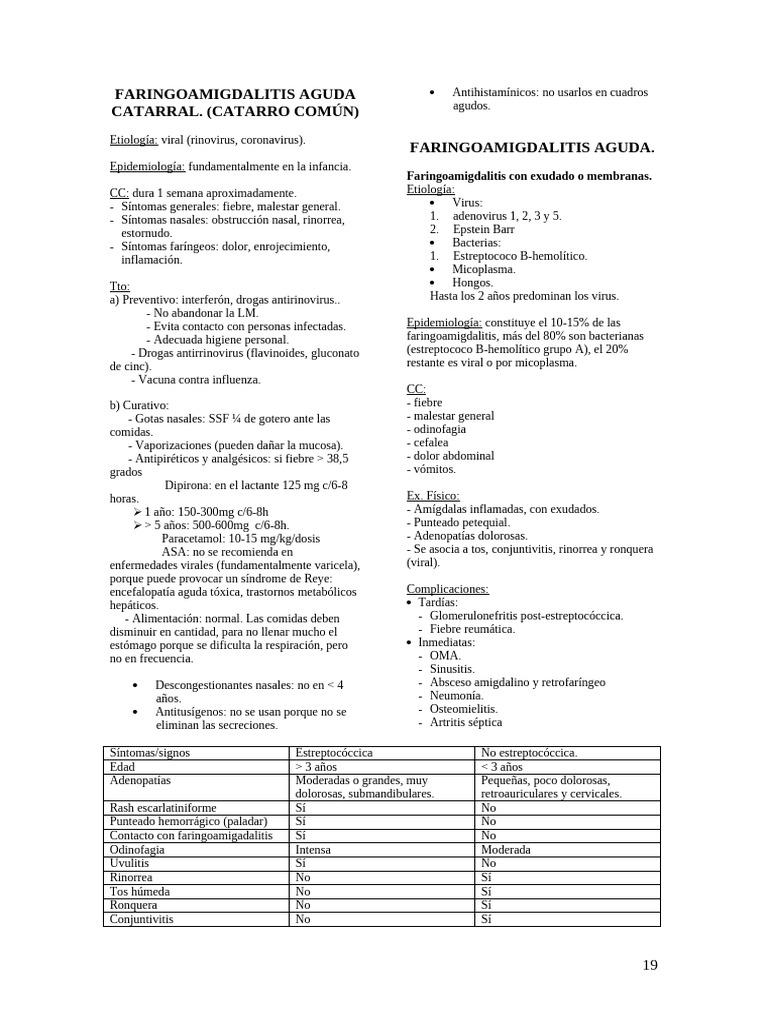B) Catarro Común | PDF