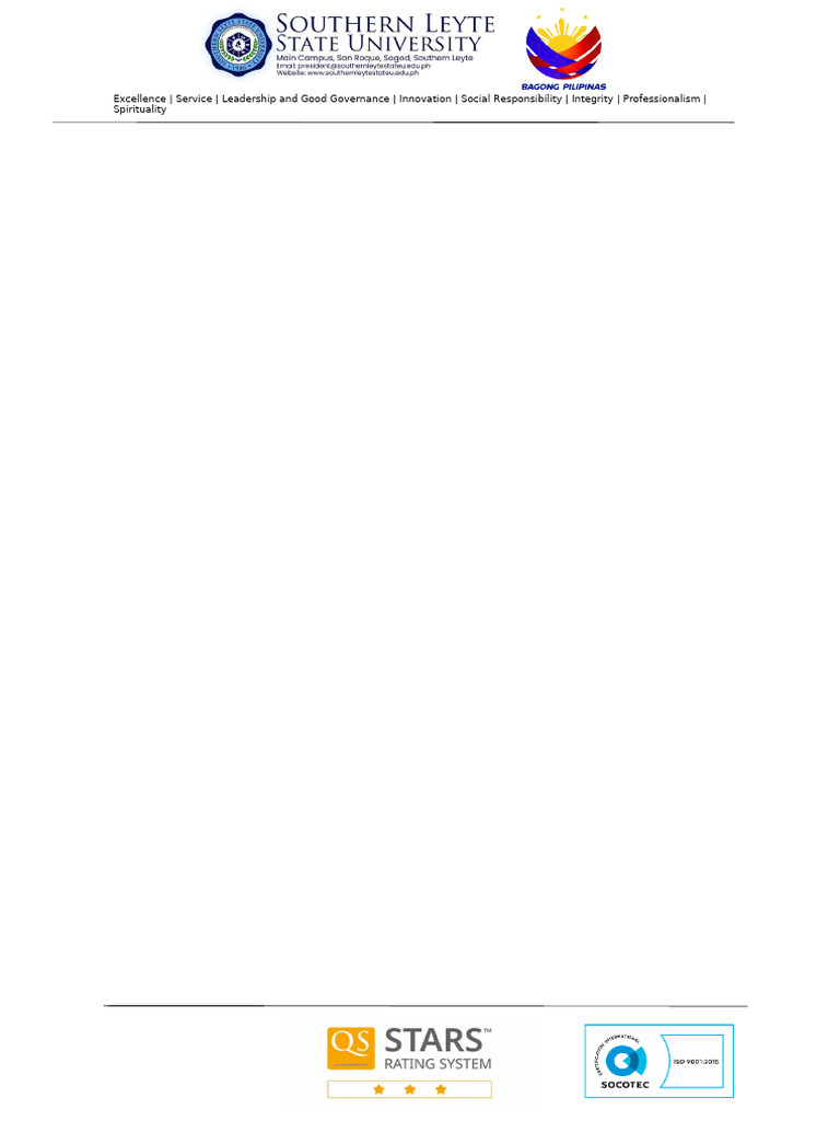 SLSU Document Template | PDF