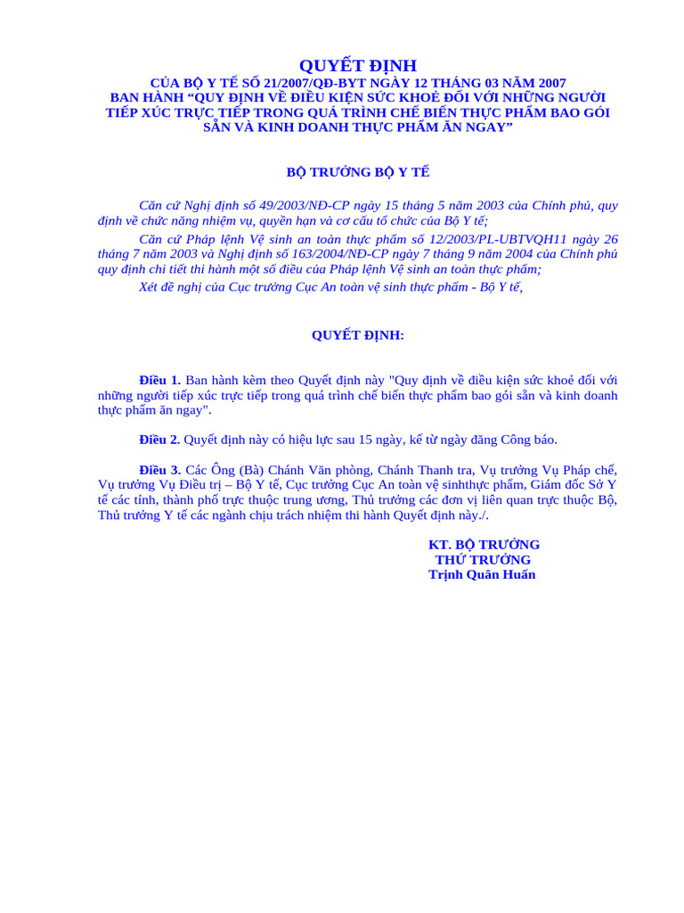 quyet-dinh-21-2007-qd-byt-bo-y-te | PDF