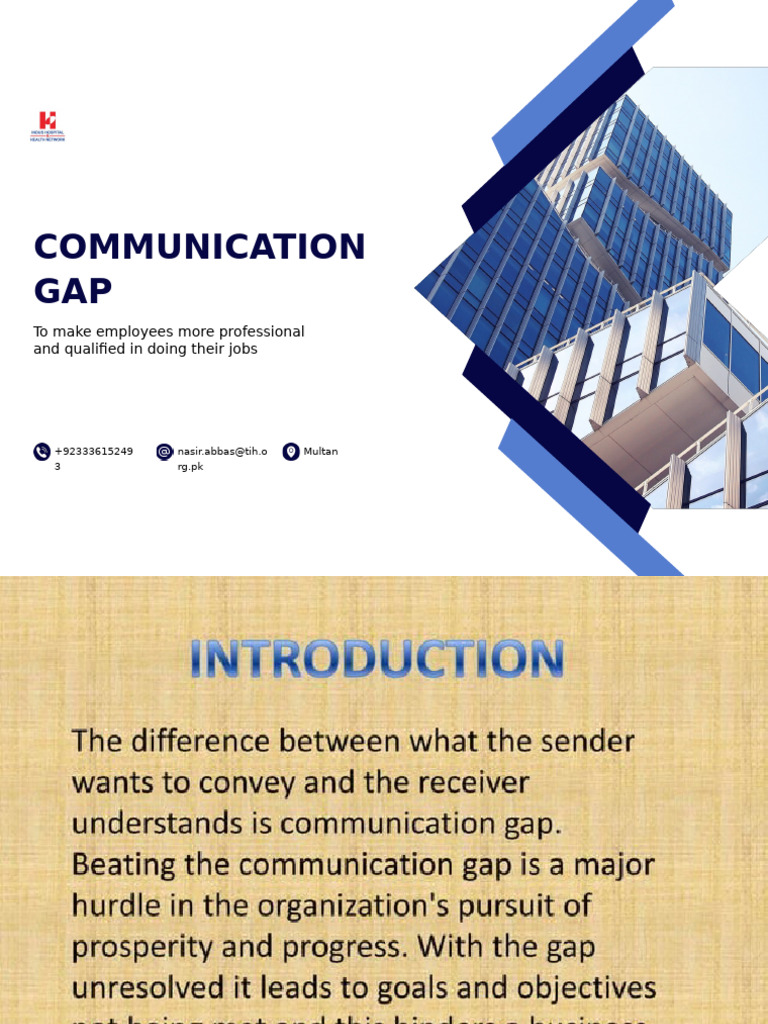 Communication Gap | PDF