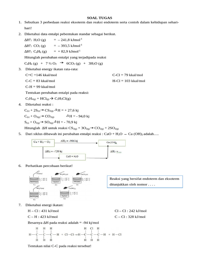 Soal Uh Termokimia2 | PDF