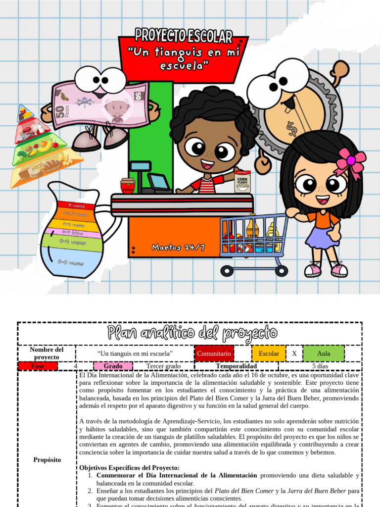 P.E 3° 16 de Oct - Un Tianguis en Mi Escuela | PDF