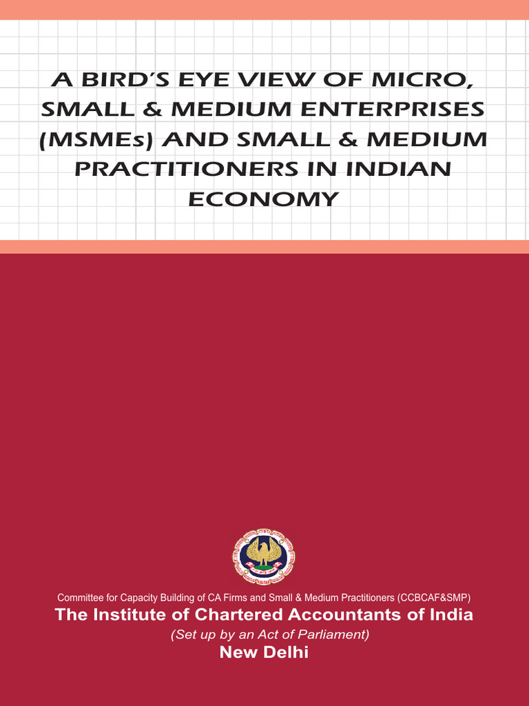 A Birds Eye View of Micro Small and Medium Enterprises and Small and ...