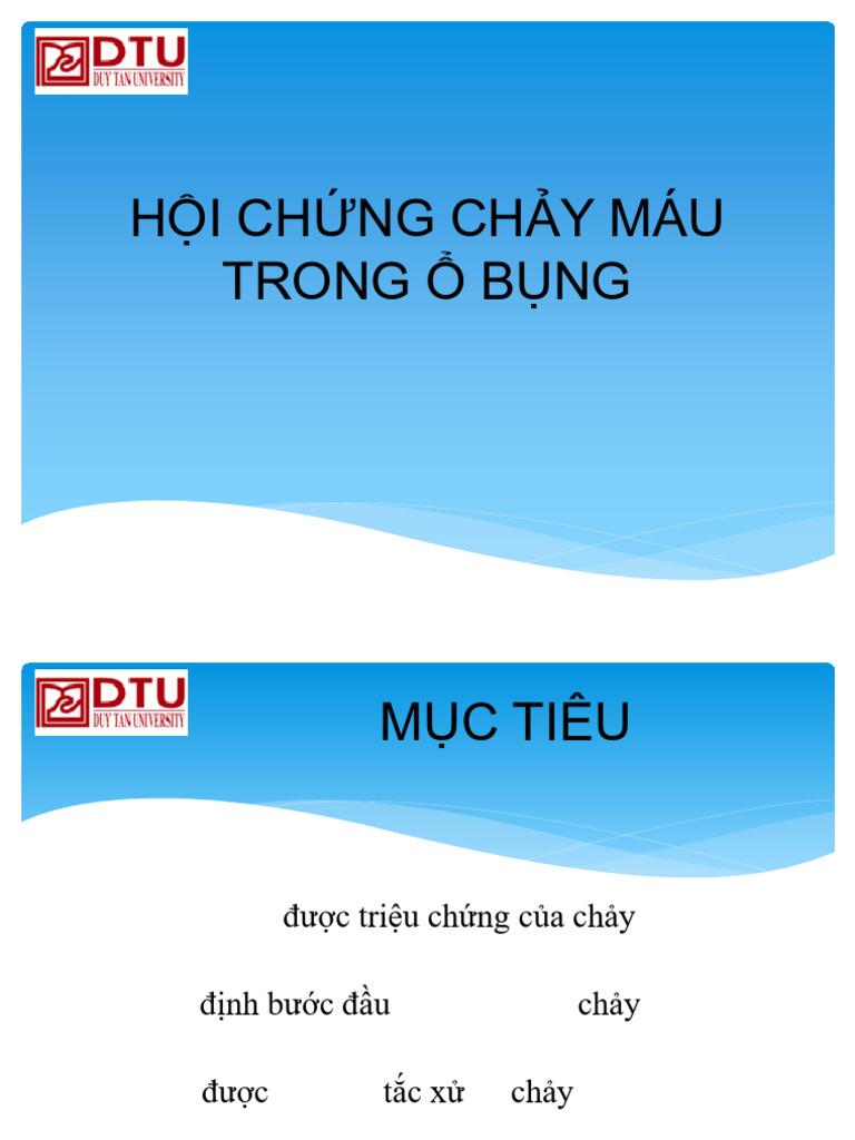 H I CH NG CH y Máu Trong B NG | PDF