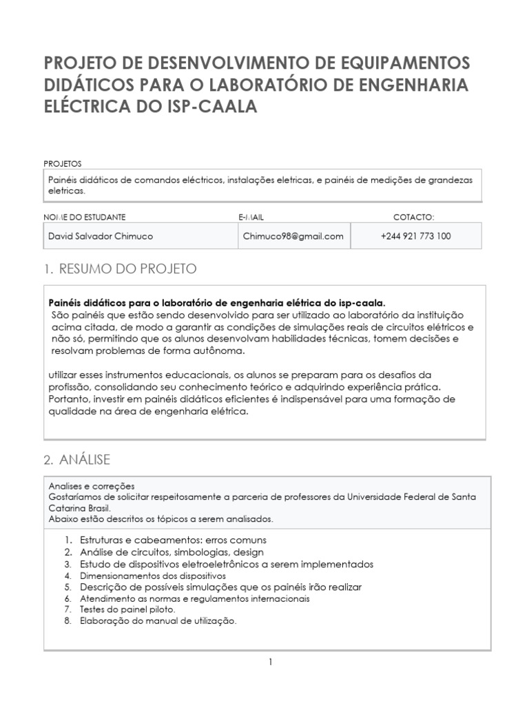 RESUMO PAINEIS ISP-CAALA | PDF