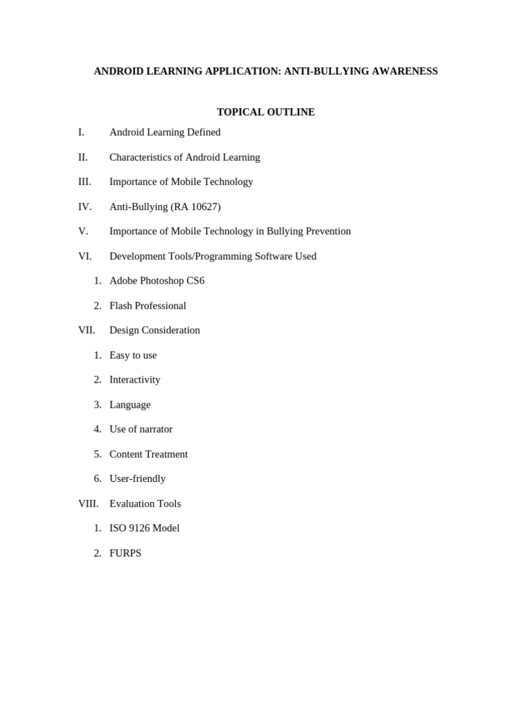 Topical Outline | PDF