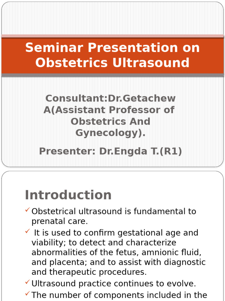 Obstetrics Ultrasound | PDF