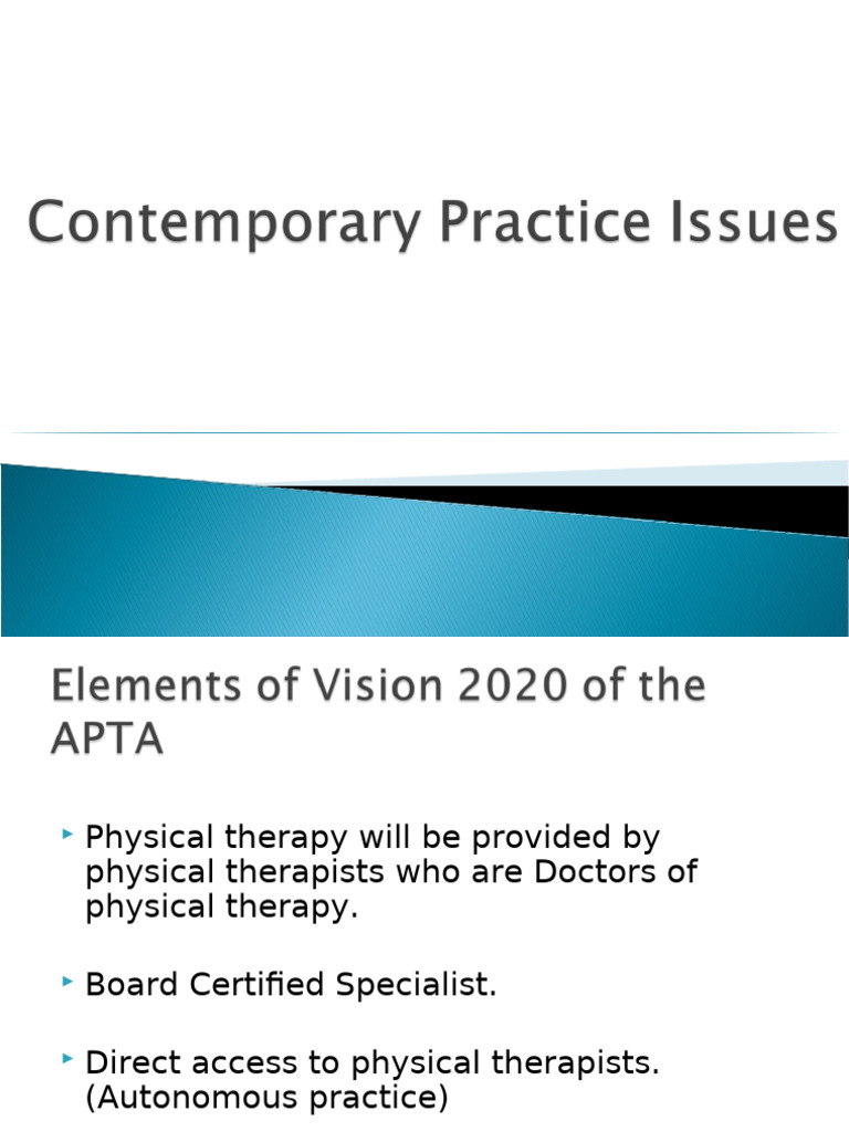 Contemporary Practice Issues | PDF
