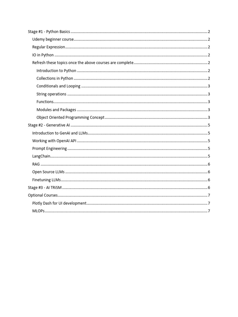 GenAI Training Syllabus v0.3 | PDF