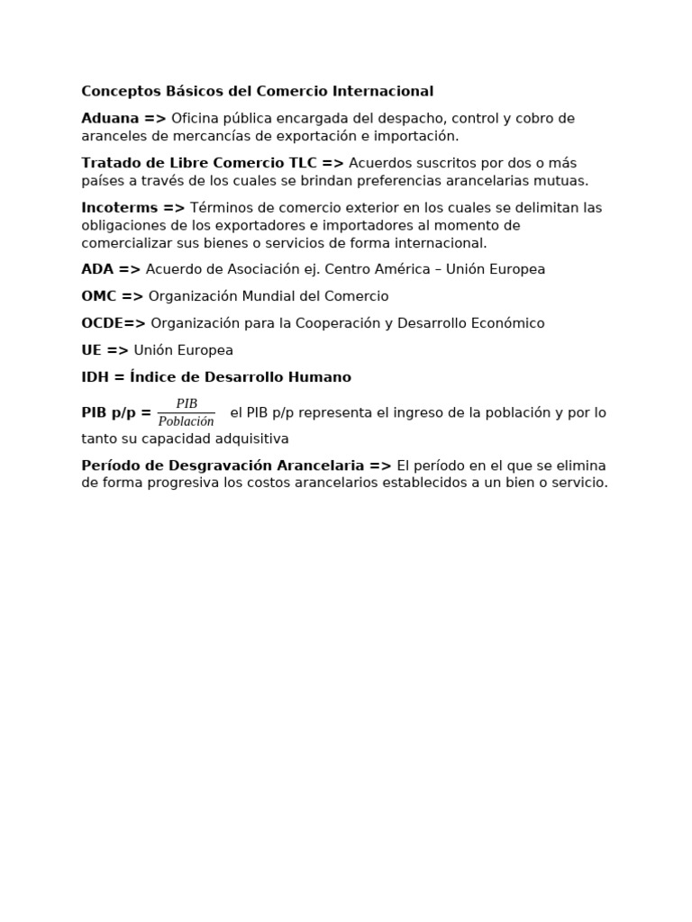 Comercio Internacional | PDF