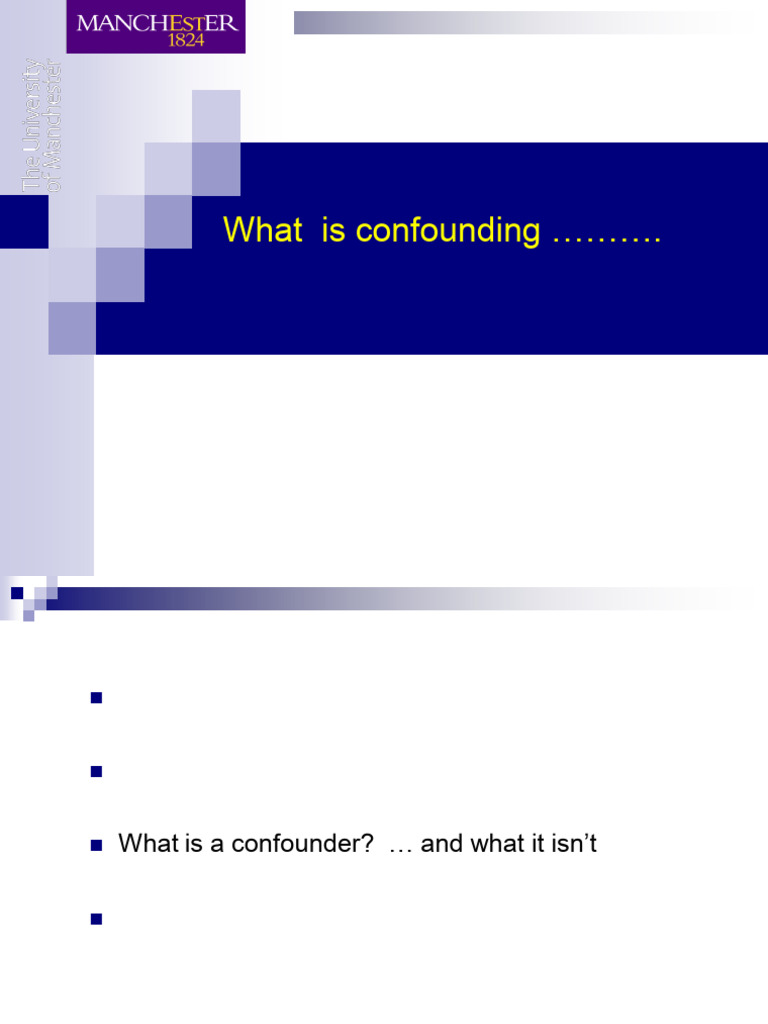 Confounding | PDF