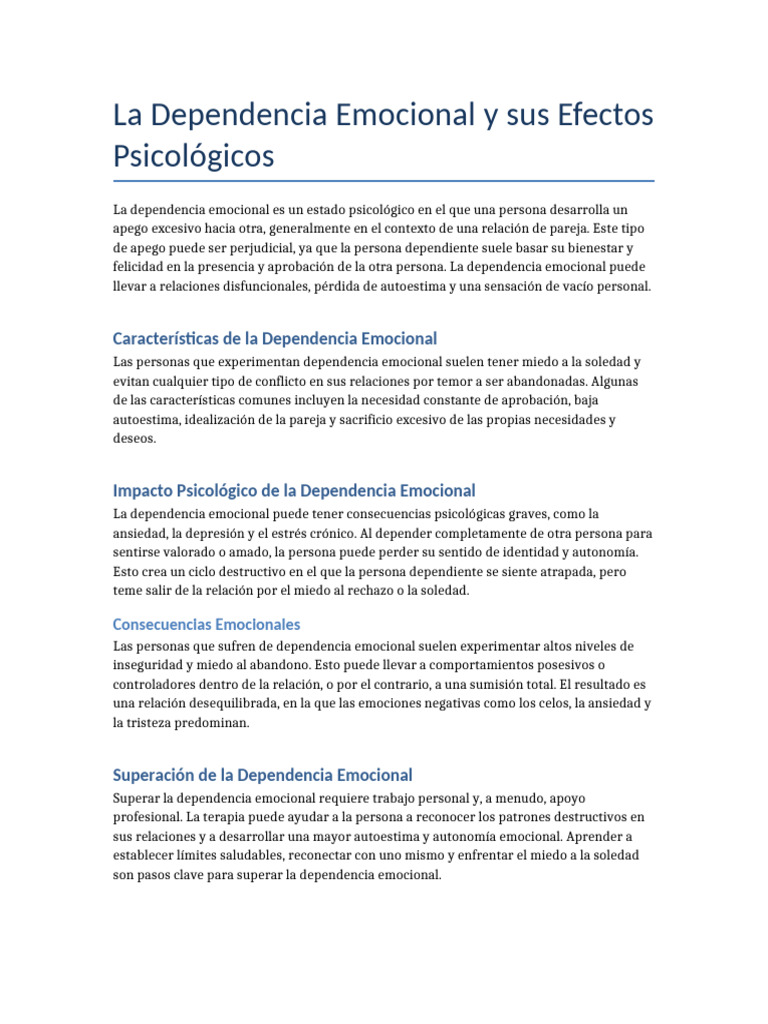 Dependencia_Emocional | PDF