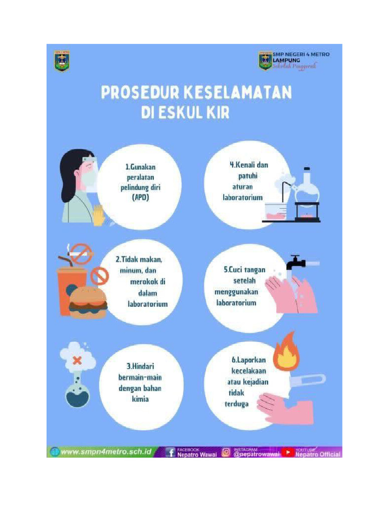 POSTER PROSEDUR KESELAMATAN DI ESKUL KIR | PDF