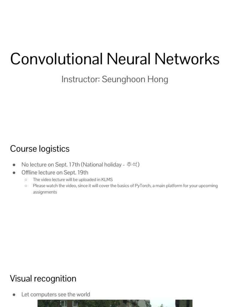 Convolutional Neural Networks | PDF