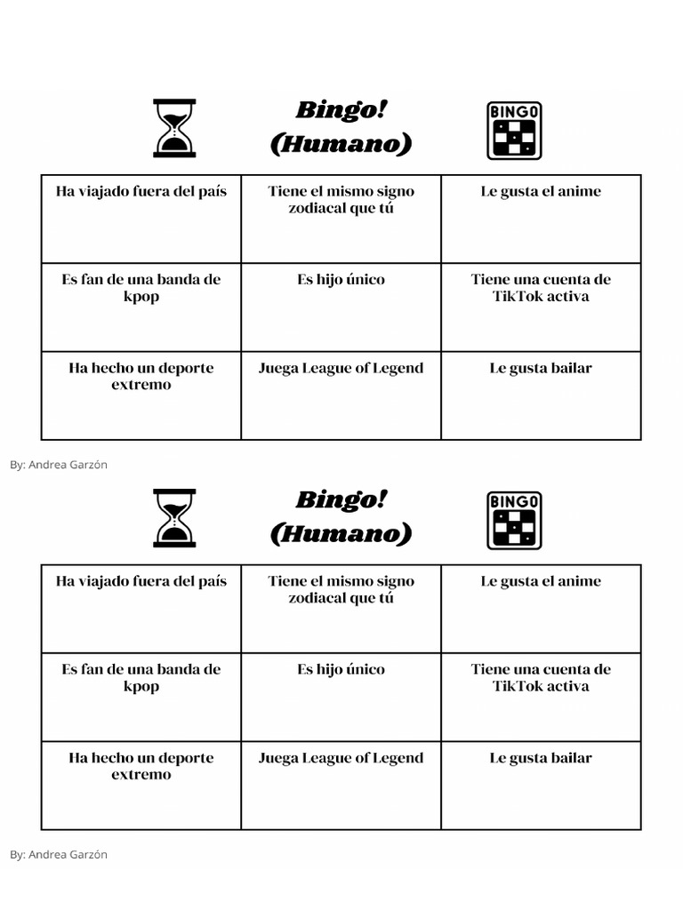 Bingo Humano | PDF