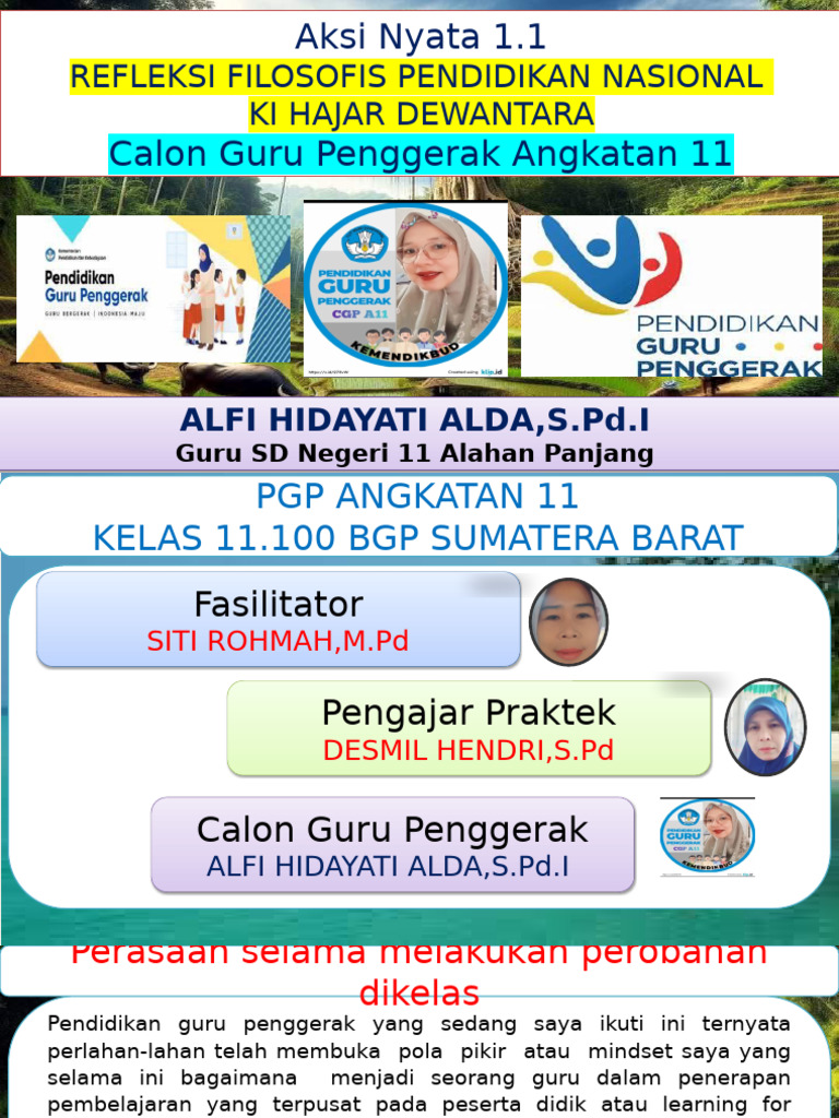 PGP Aksi Nyata Modul 1.1 - Alfi Hidayati Alda | PDF
