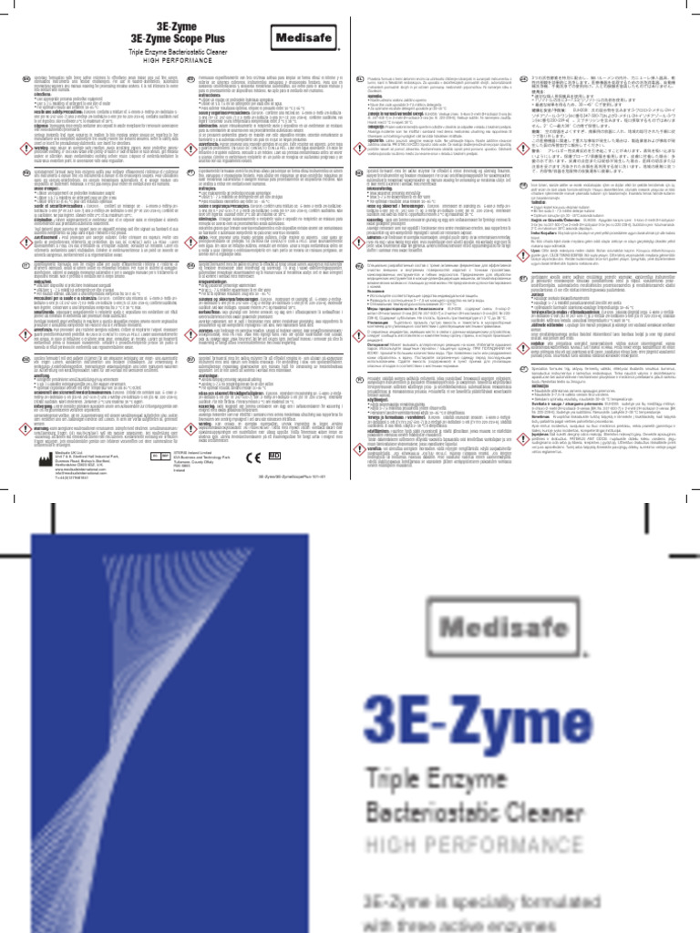 3E Zyme and Scope Plus Labels | PDF