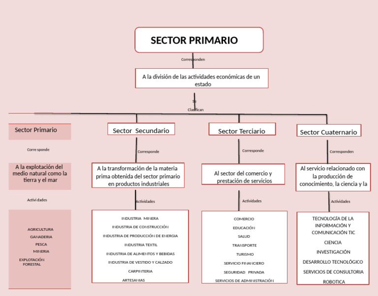 Mapa Conceptual Del Sector Primario 2 | PDF