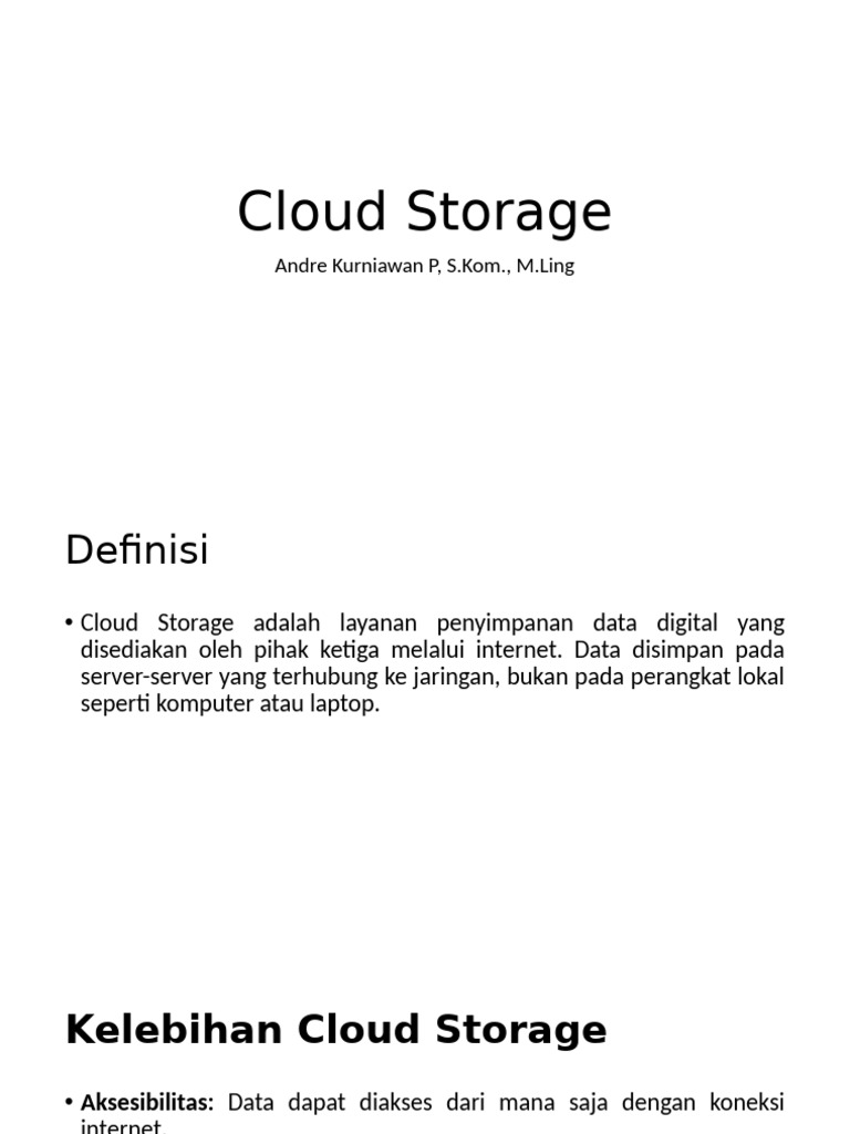 Cloud Storage | PDF