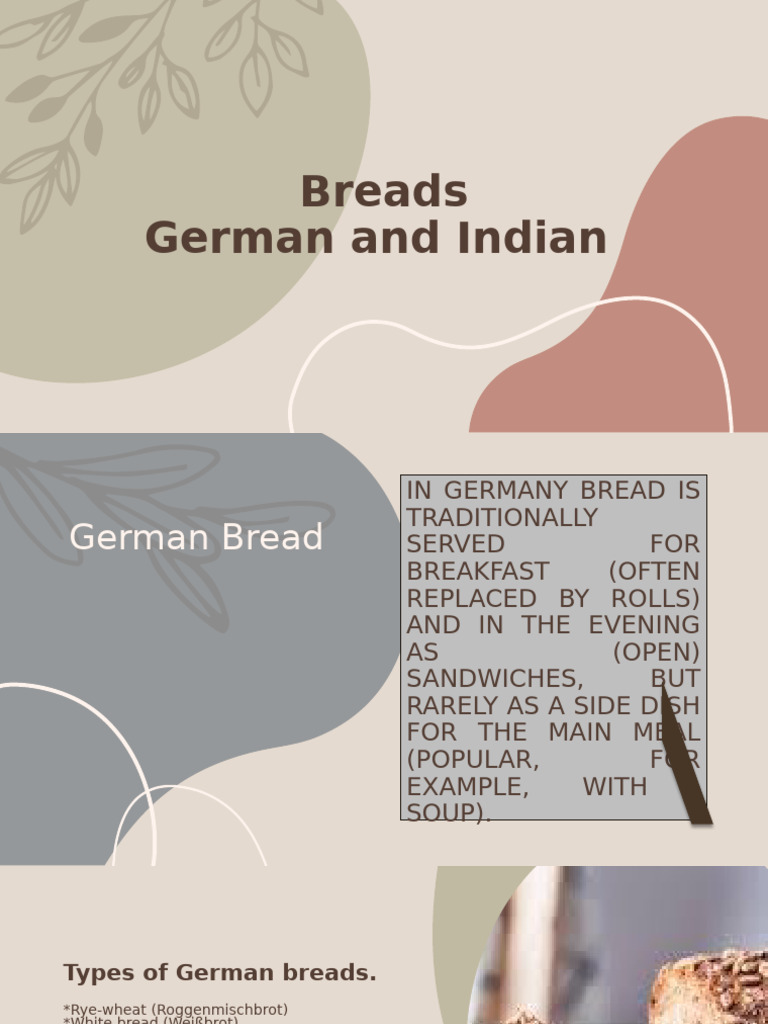 Types of German and Indian Breads | PDF