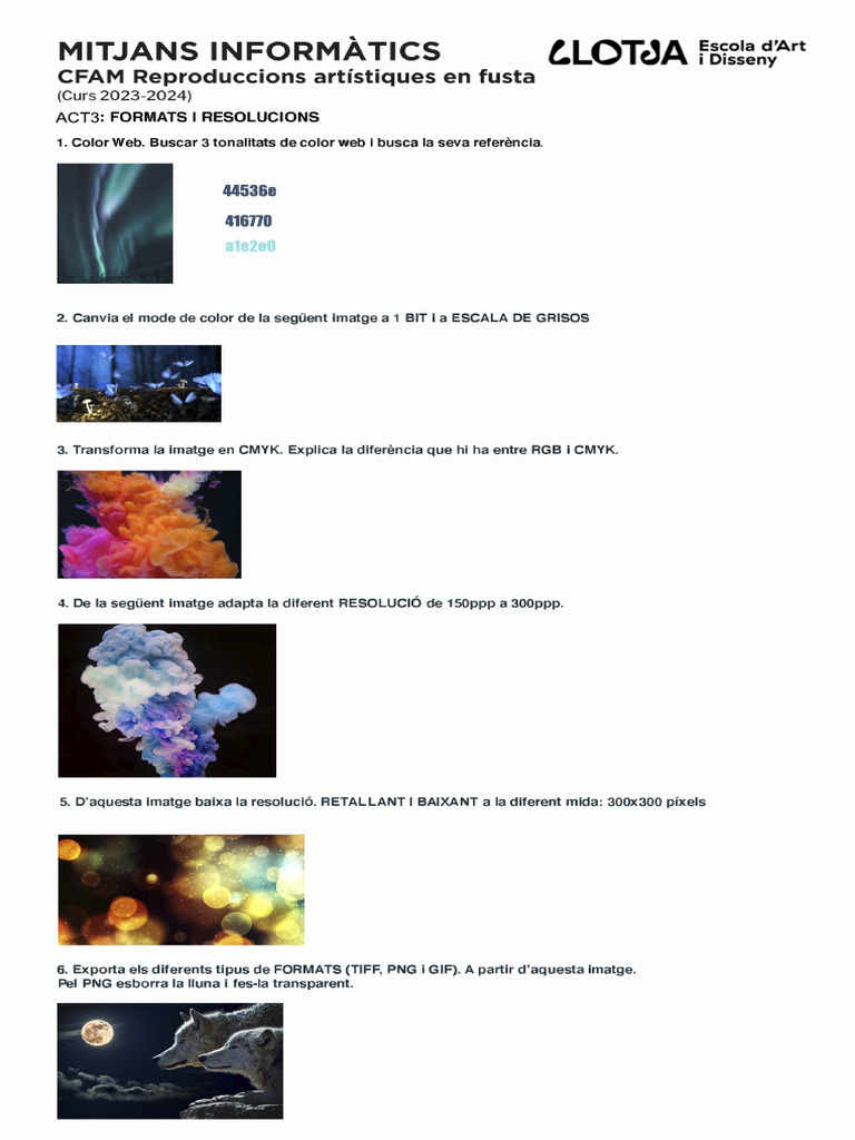 ACT3 - Formats I Resolucion | PDF