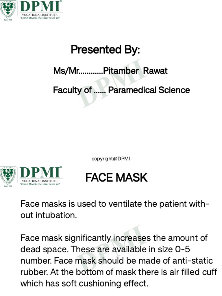Face Mask | PDF