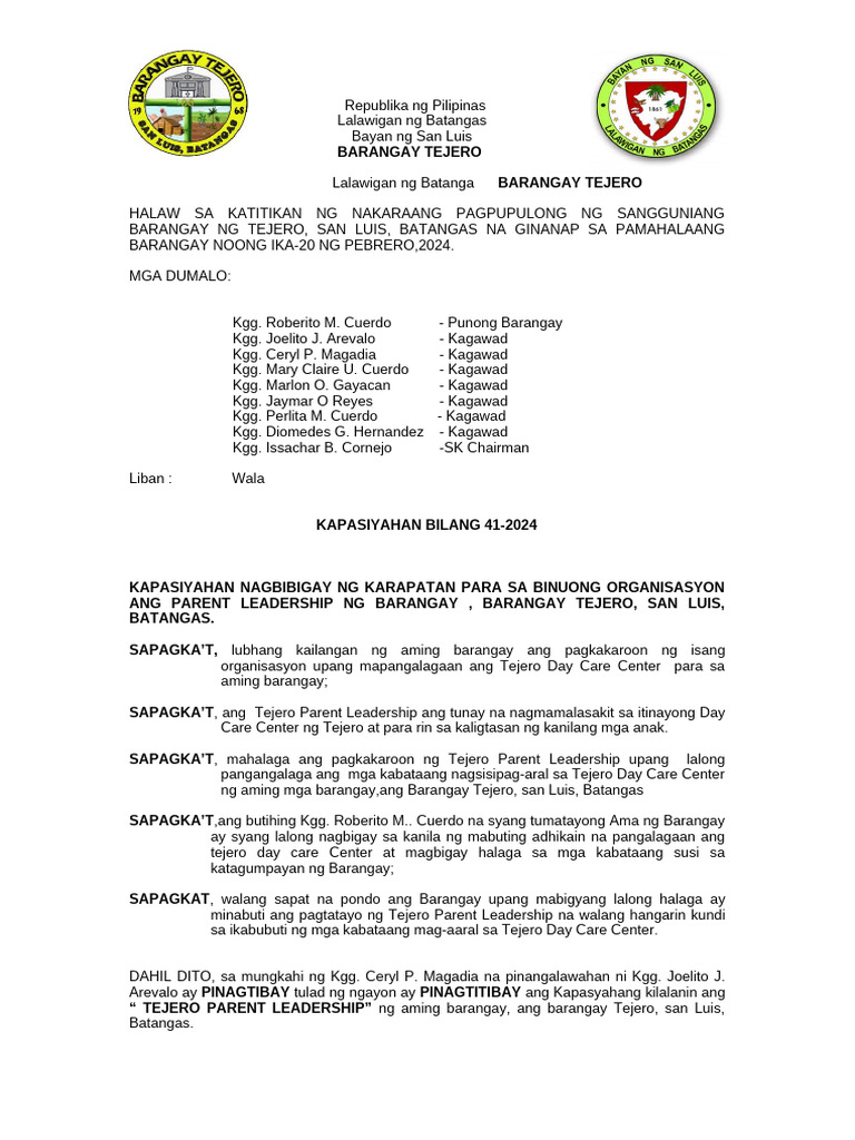 Republika Ng Pilipinas.docx Kahilingan | PDF