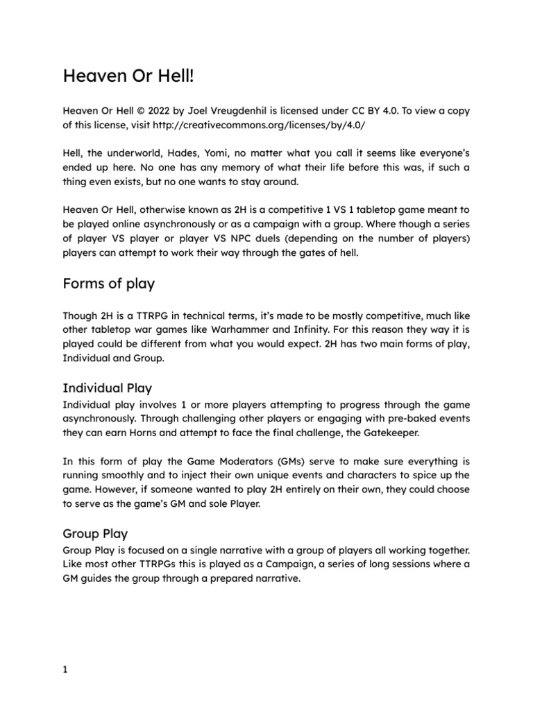 Heaven or Hell! | PDF