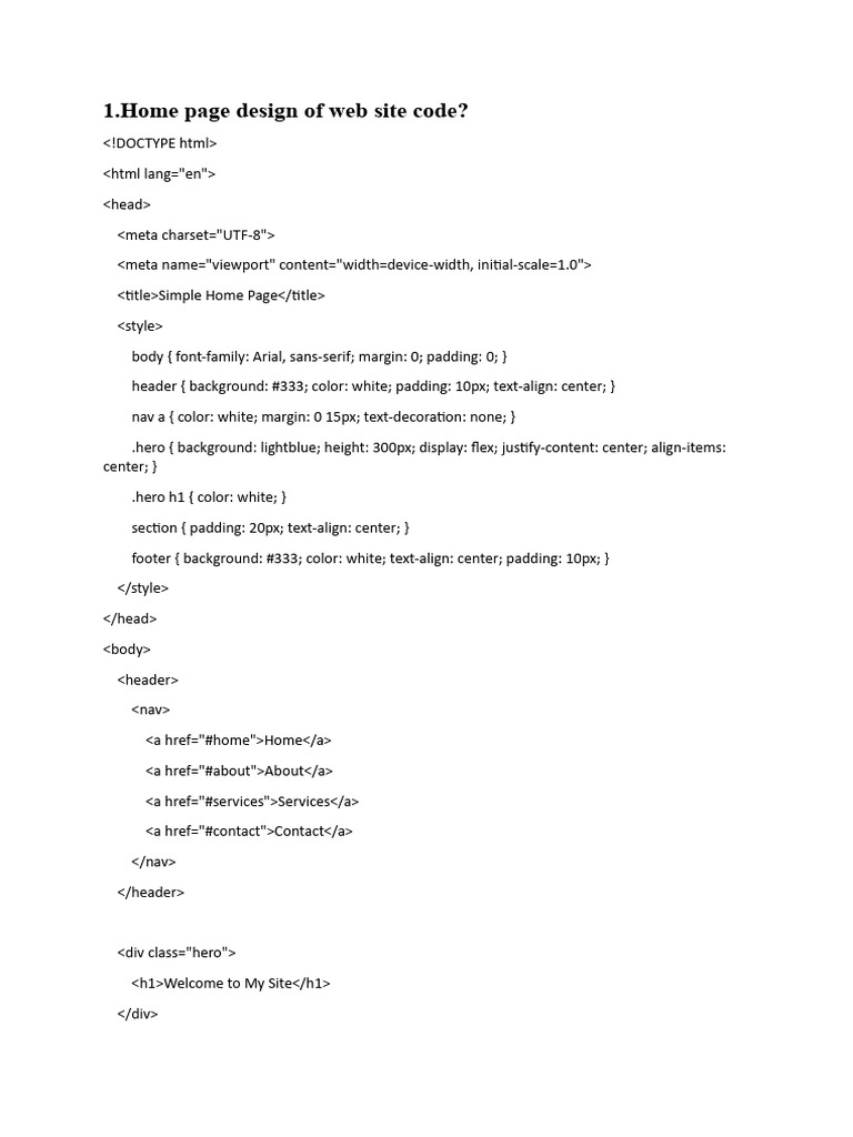 HTML Lab Mannual | PDF