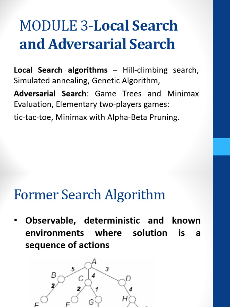 Module3-AI-BCSE306L - Till Genetic Algorithm | PDF