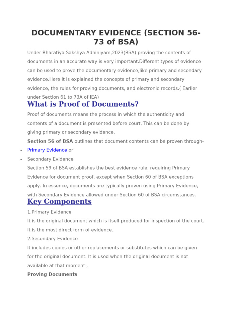 Documentary Evidence 56-73 | PDF