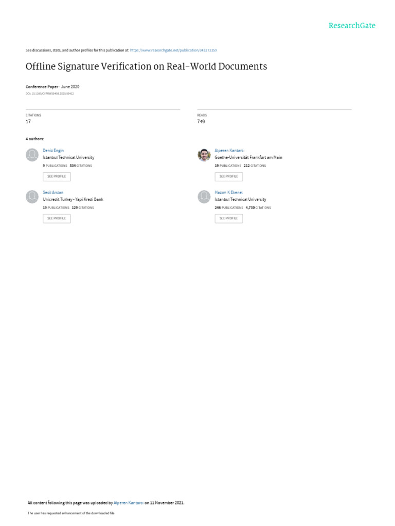 Engin Offline Signature Verification On Real-World Documents CVPRW 2020 ...