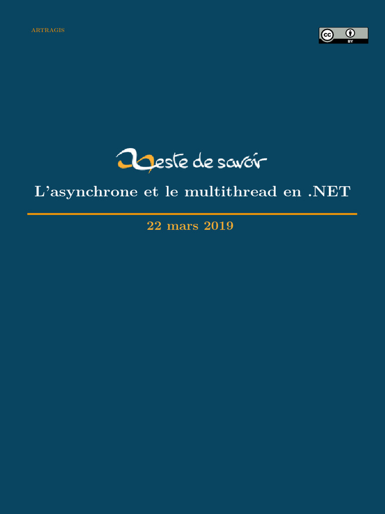 Lasynchrone Et Le Multithread en Net | PDF
