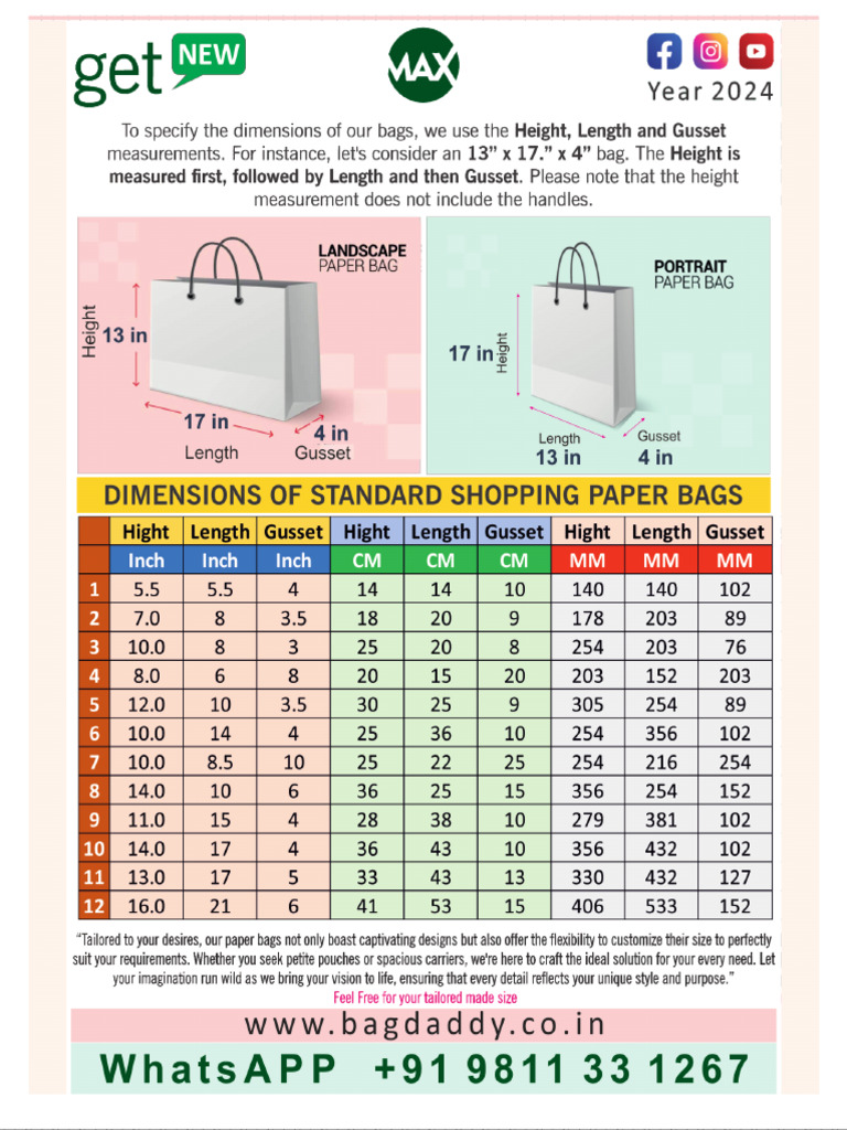 01 MAX Carry Bags Brochure 2024 | PDF