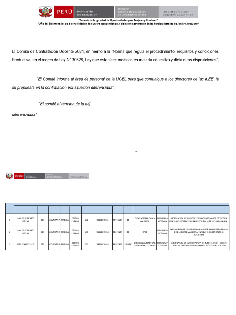 Comunicado Nâ°032-2024-Ccd | PDF