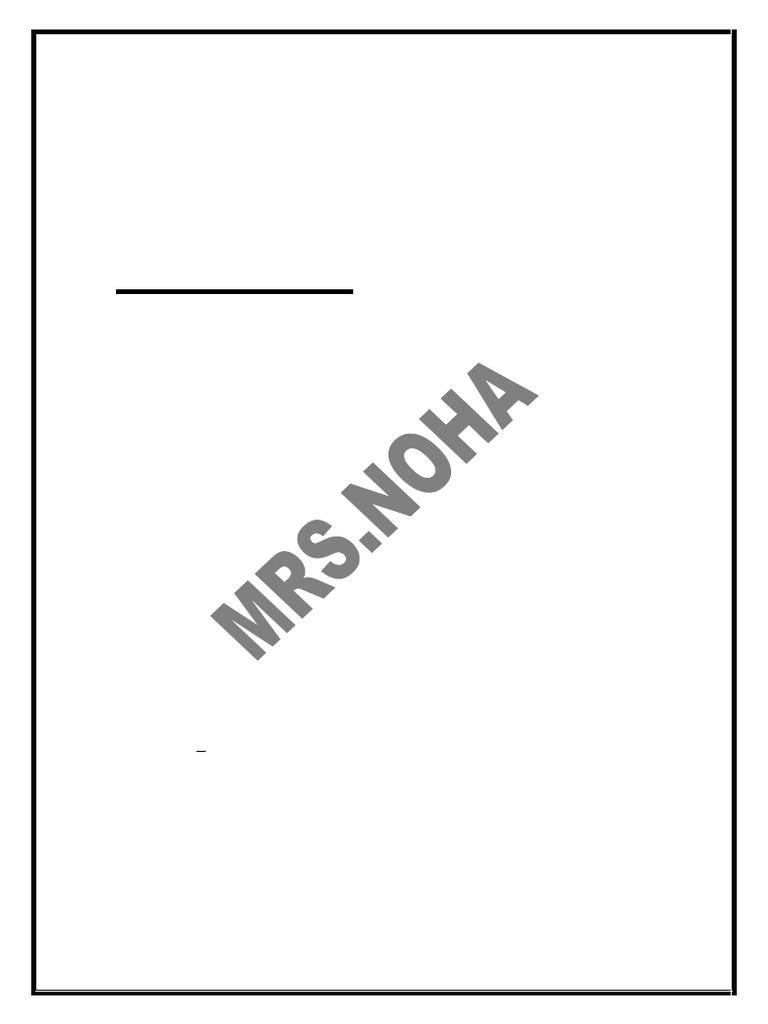 Y2 U 2 English Revision Mrs Noha PDF | PDF